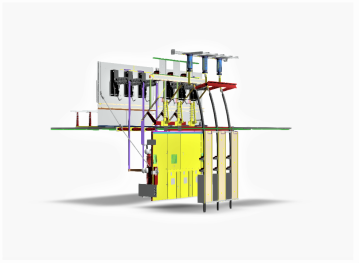 Poste électrique Intérieur Modulaire 90kV